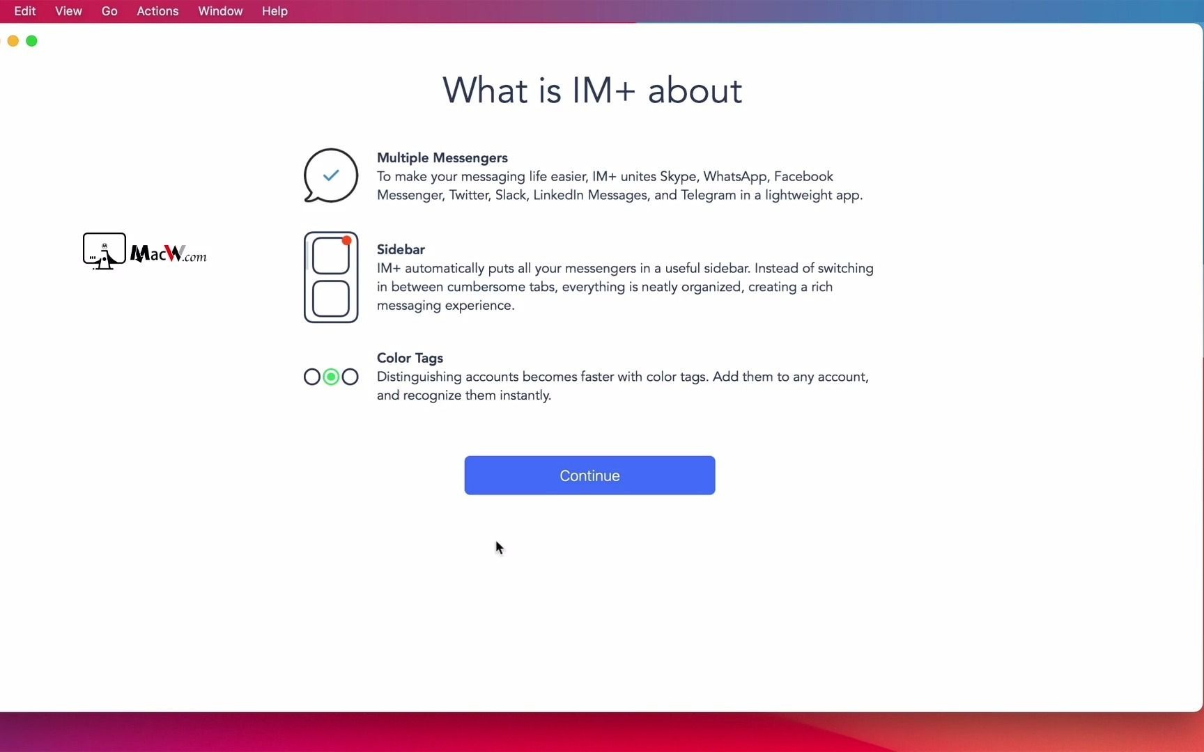 IM+ for mac(全新的即时通讯类社交软件)