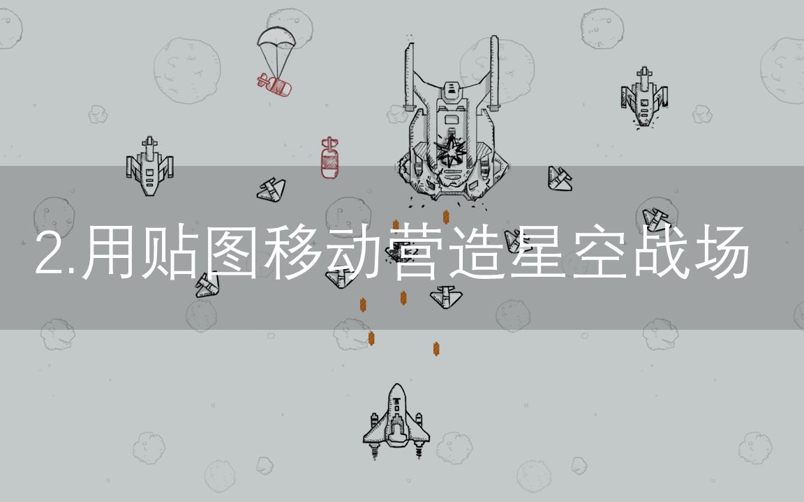 [Unity3D微信飞机大战]2.用贴图移动营造星空战场