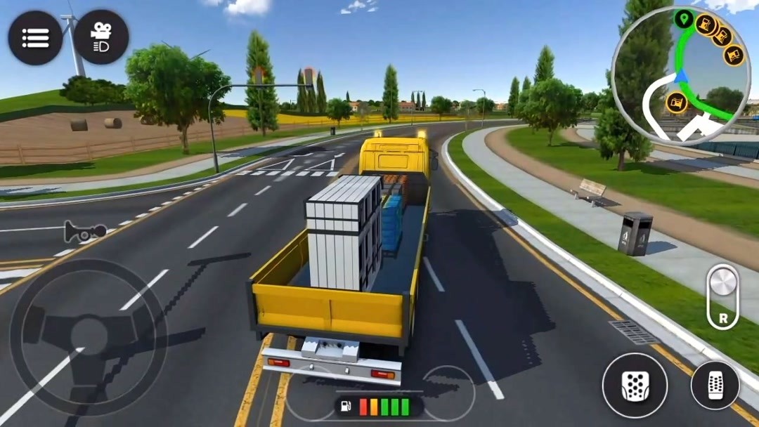 工程车益智动画 大卡车运送建筑材料