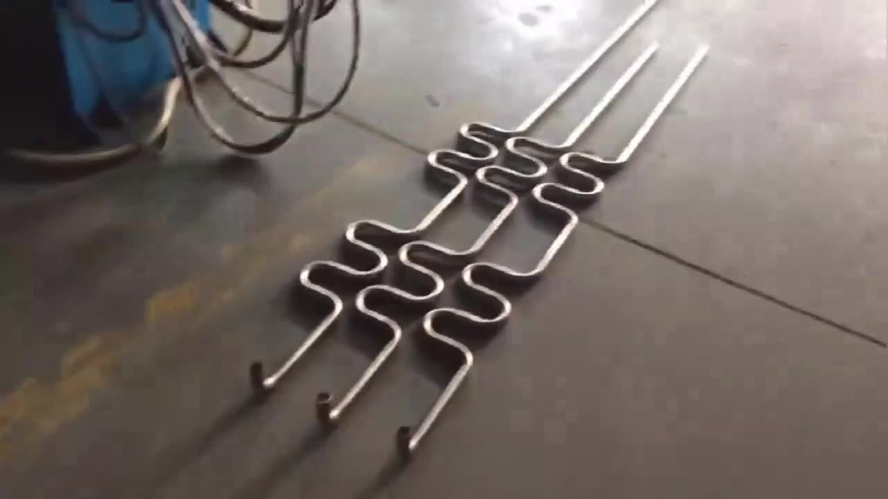 全自动数控送料弯管机视频~S型~蛇形弯管