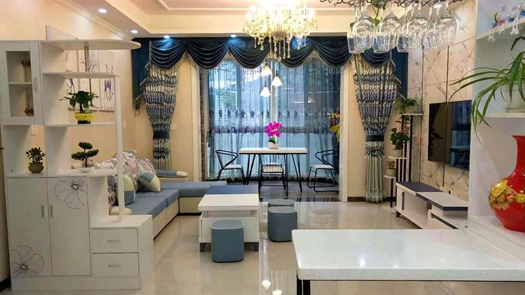 78㎡两居室新房,装修效果直追样板间,最爱客厅的电视墙