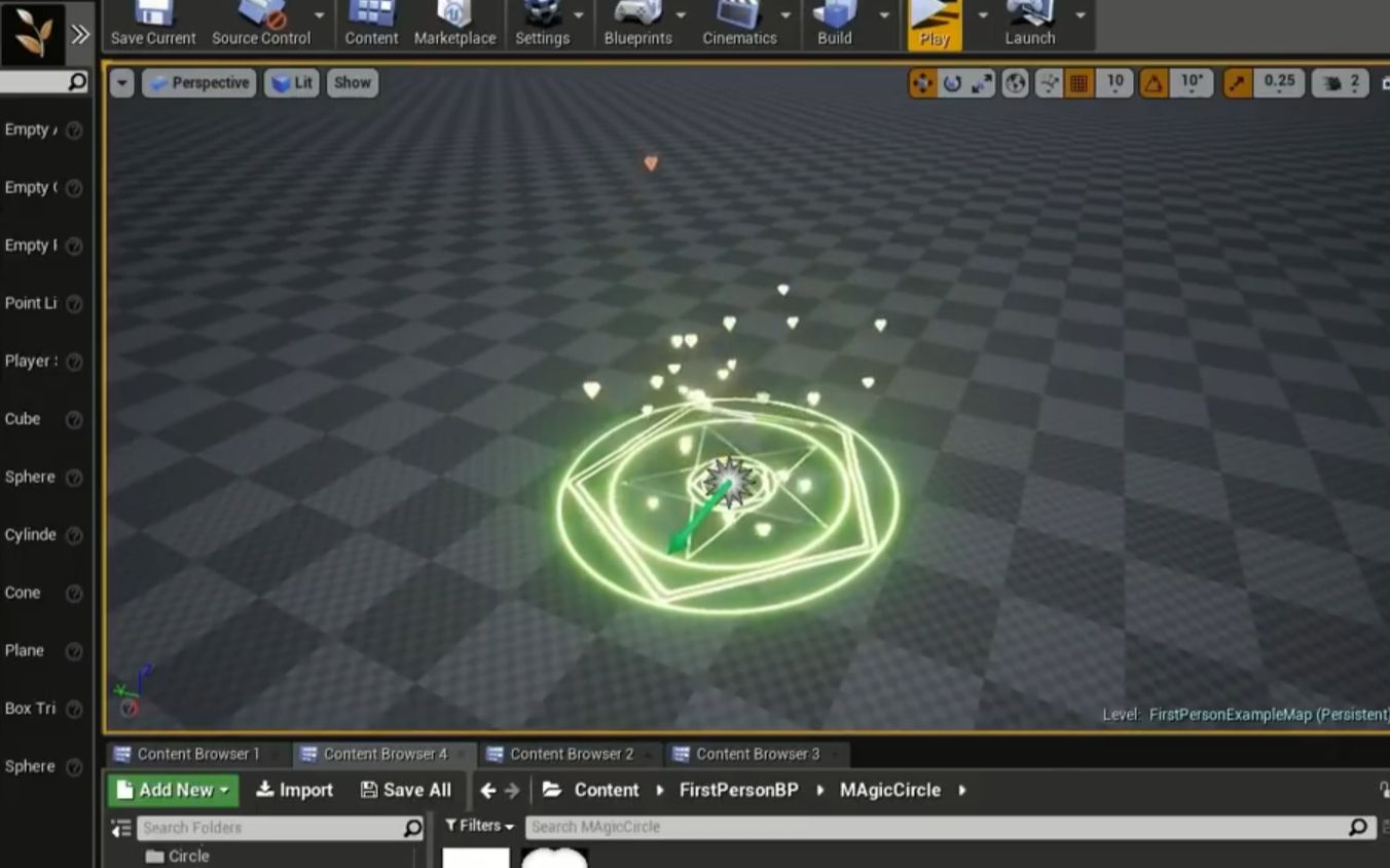 魔法治疗圈 - (UE4) Particle System Tutorial