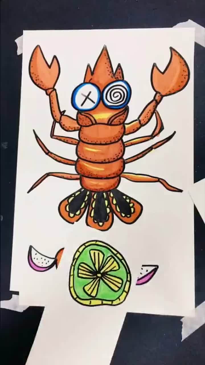 娱乐源自生活,香辣小龙虾每个我美术课件画画in沈阳唱完这首歌就饱了...