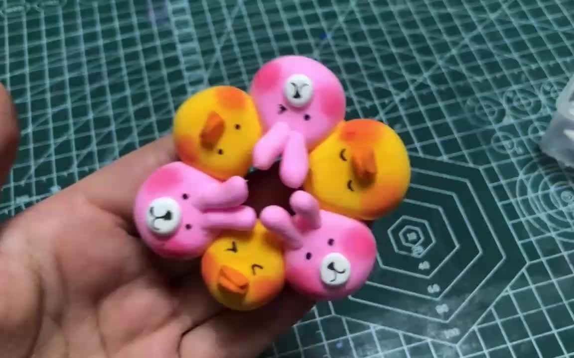 【超轻黏土】快来做可爱的甜甜圈动物、吃烤串喝扎啤,烧烤摊上遇见...