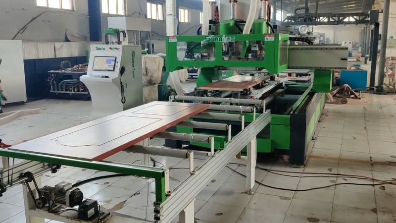 高科技 智能自动化木门加工 上下料流水线