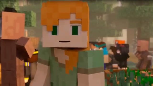 我的世界村庄突然被袭击,史蒂夫英勇善战!