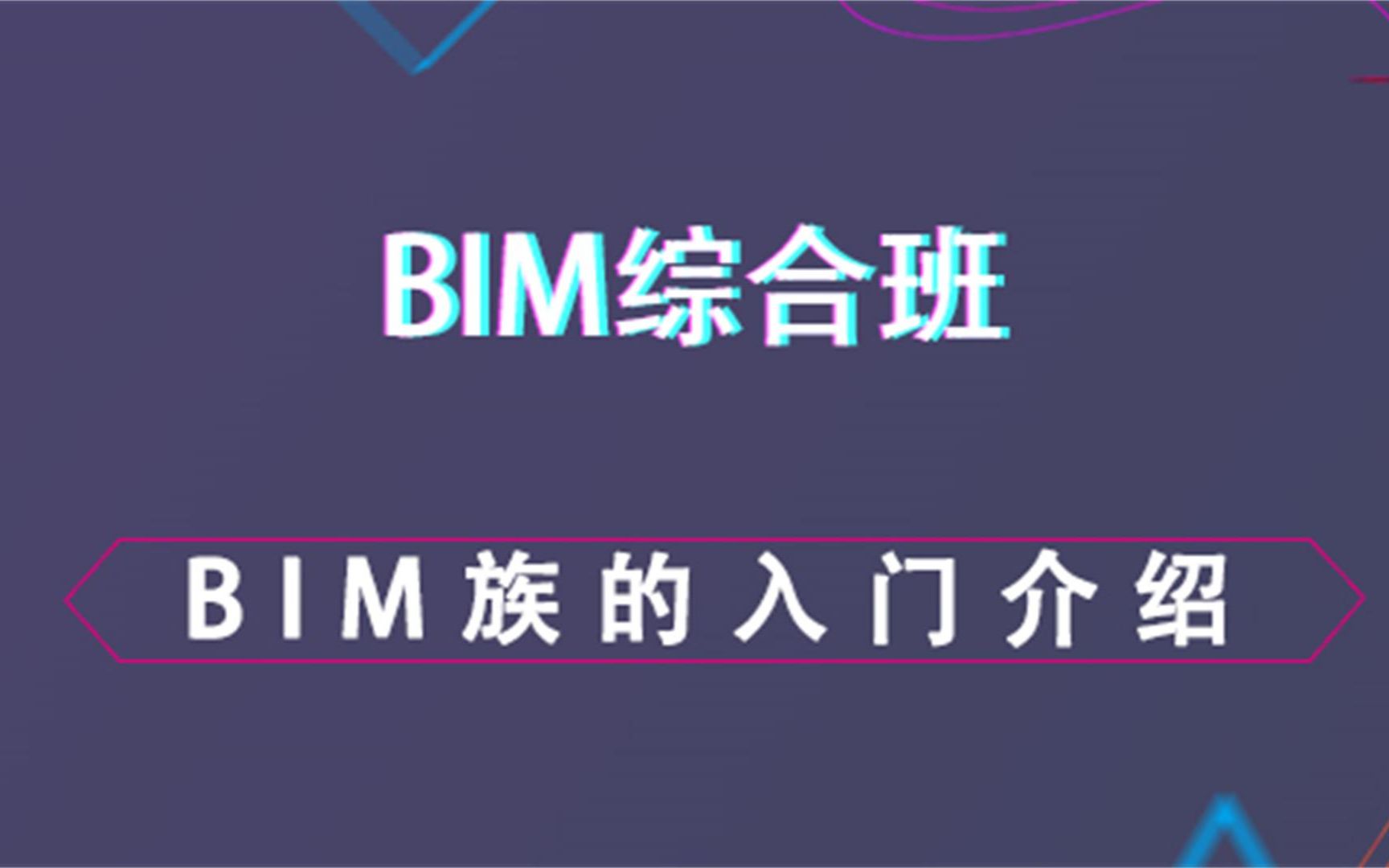 BIM族的入门介绍--BIM综合内容