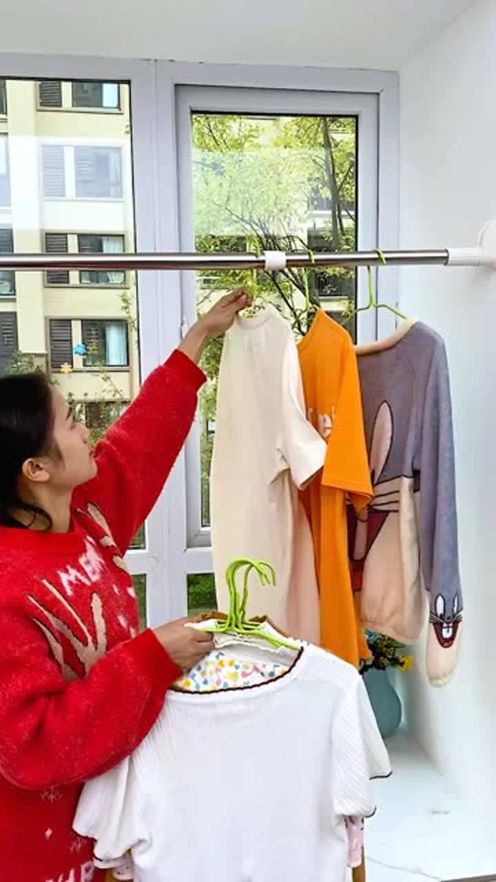 伸缩杆家里有房子的一定要买这个杆子能用的地方比想象中的...