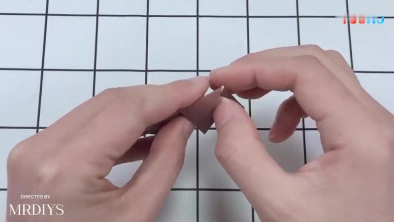 迷你家具折纸教程,一张纸自制迷你小椅子,简单几步就能完成