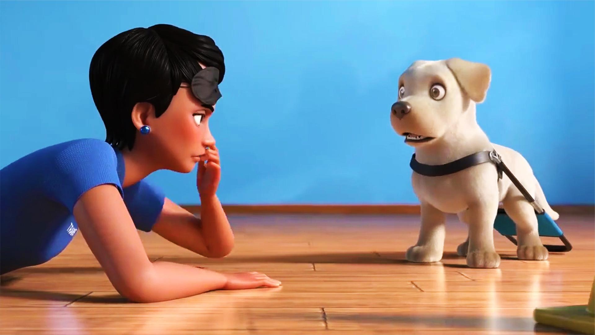 励志动画短片,矮小的狗狗为了成为导盲犬不断的努力