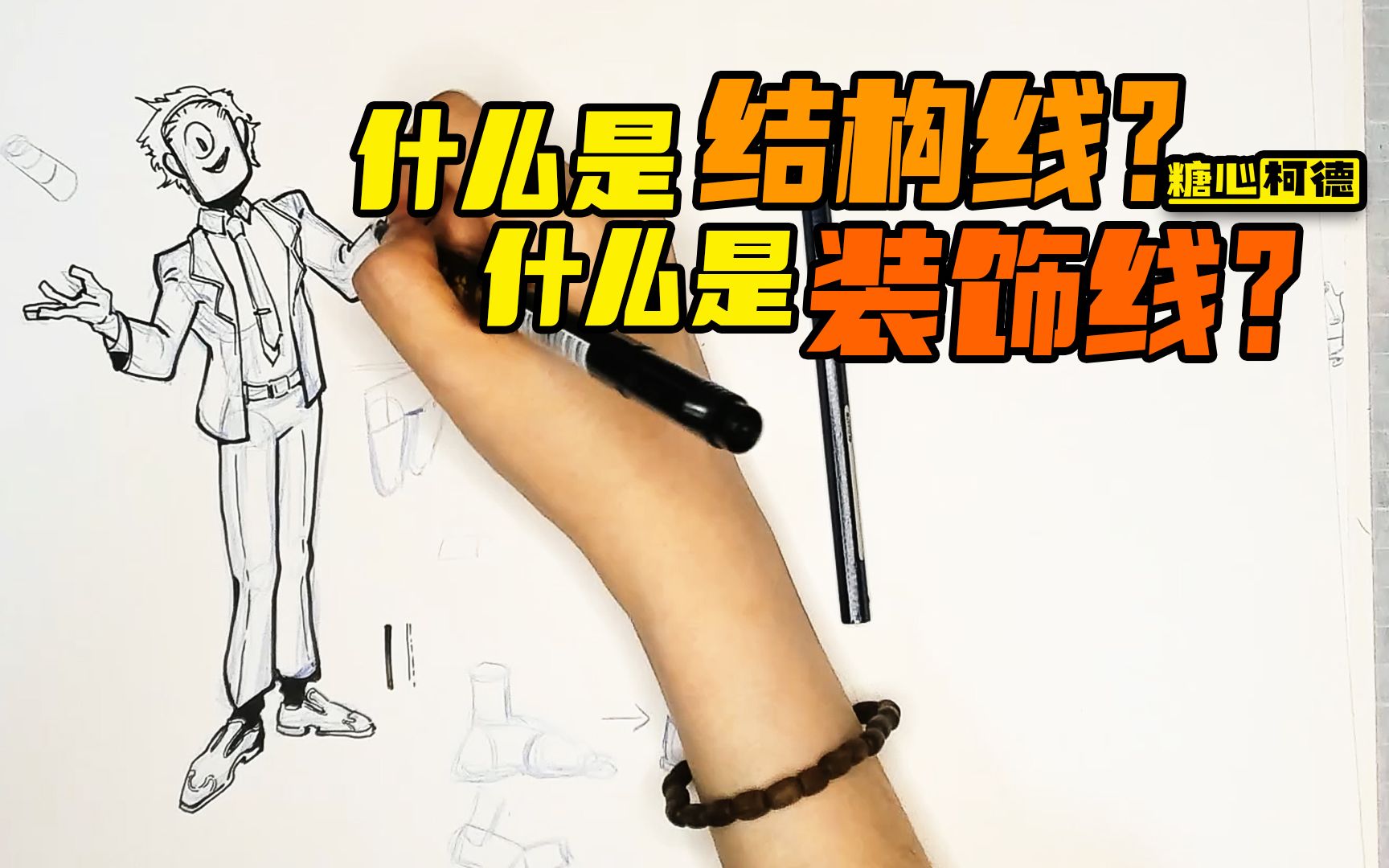 『动漫手绘』什么是结构线?什么是装饰线?|动画考研|动漫高考|动画校...