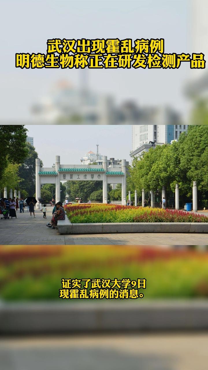 【武汉出现霍乱病例 明德生物称正在研发检测产品】