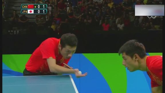 日本男乒的左右突击,国乒双子星张继科、许昕一记暴扣帅爆全场