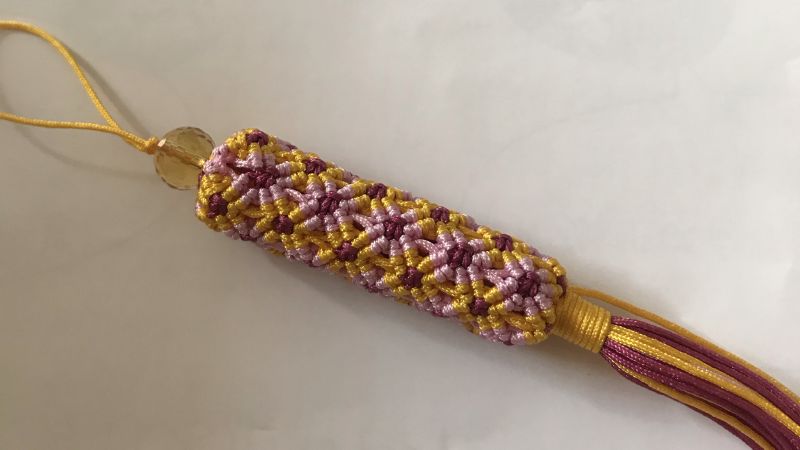 中国结之万花柱挂件车挂教程二,手工手作,自己动手编
