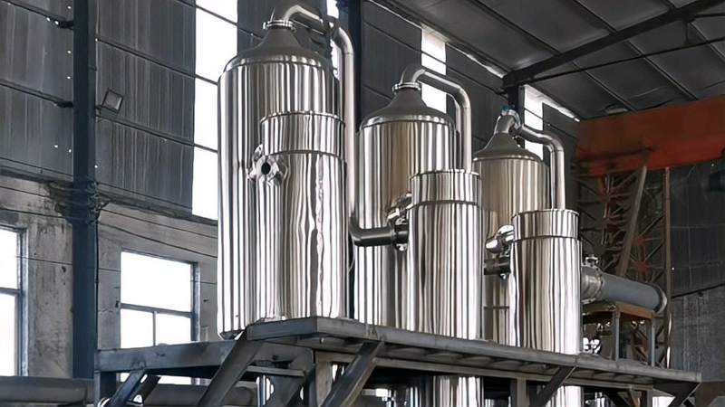 2吨三效强制循环循环蒸发器