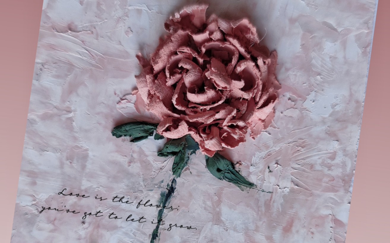 油画棒|立体花,慢慢画来代替我的碎碎念,花你拿才好看~