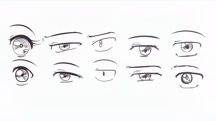 【板绘】多种眼睛的画法,这么基础还不学,还要什么自行车呀?