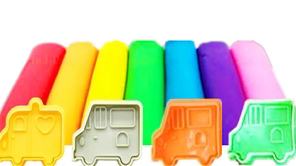 培乐多彩泥试玩小视频DIY手工橡皮泥做校车好多迷你玩具车