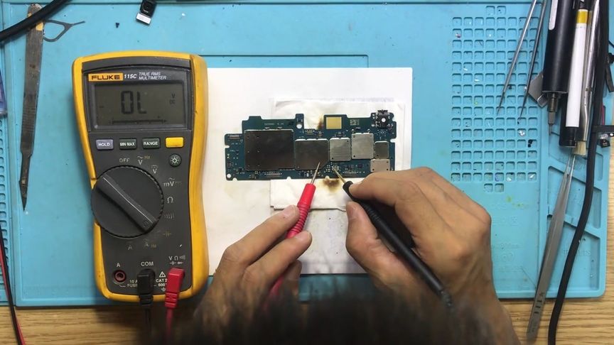 小米平板ipad3不充电不开机,大电流短路,原来元凶就是“它”!