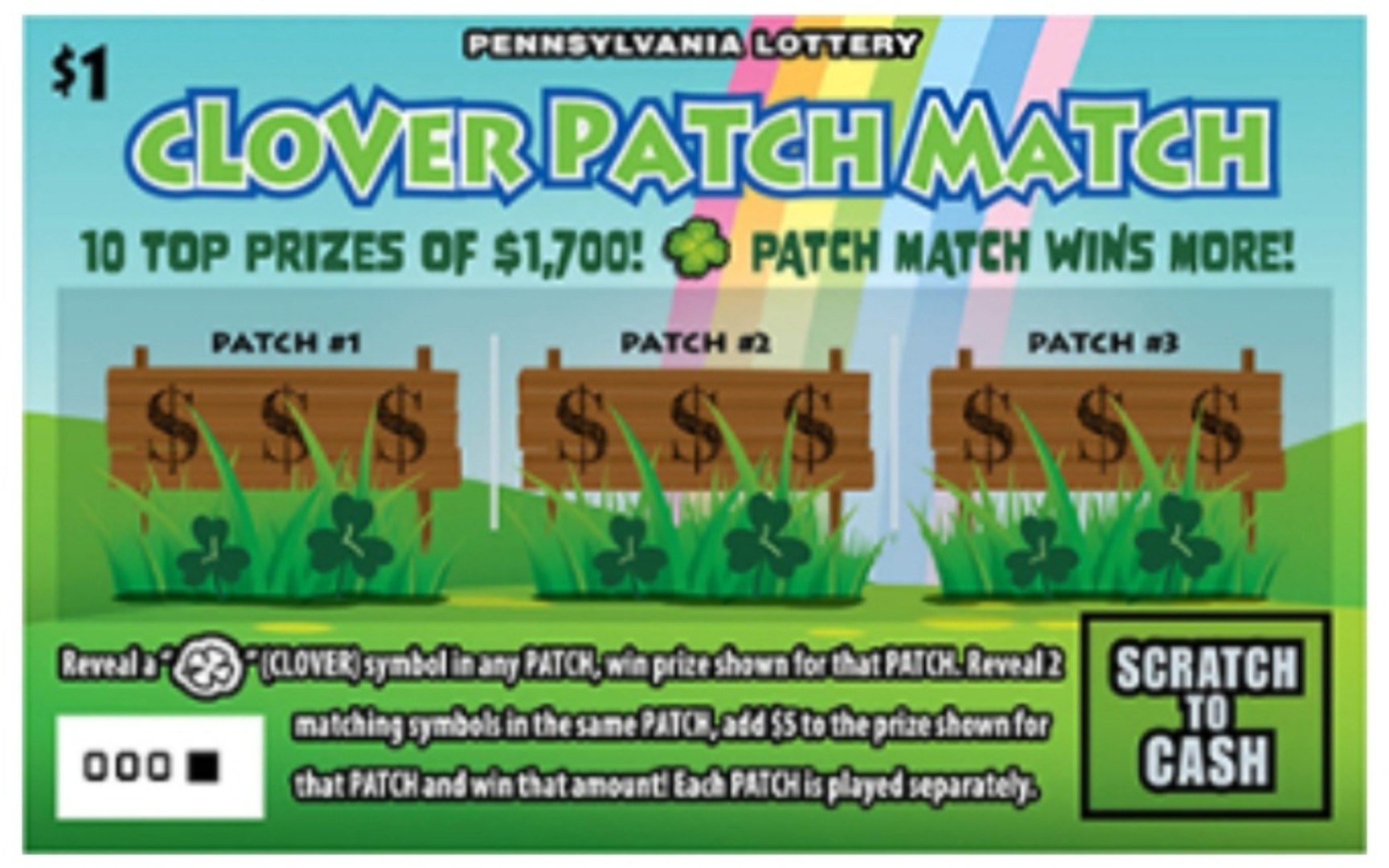 美国主任VS中国主任:美国宾夕法尼亚州刮刮乐—— Clover Patch ...