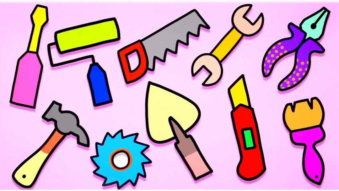 儿童简笔画一起来画各种小工具