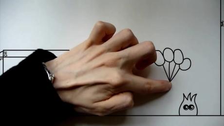 牛人用一张白纸画出动画效果,看起来非常简单,怎么让它动起来呢