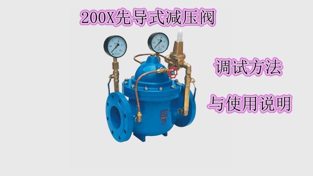200X先导可调式减压阀工作原理,使用说明,调节方法