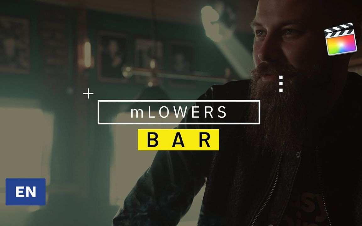 FCPX插件-50种现代设计精美轻巧字幕条标题动画 mLowers Bar