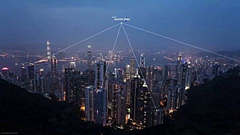 现代智能化城市发展信息数据传输连接科技宣传高清实拍视频素材