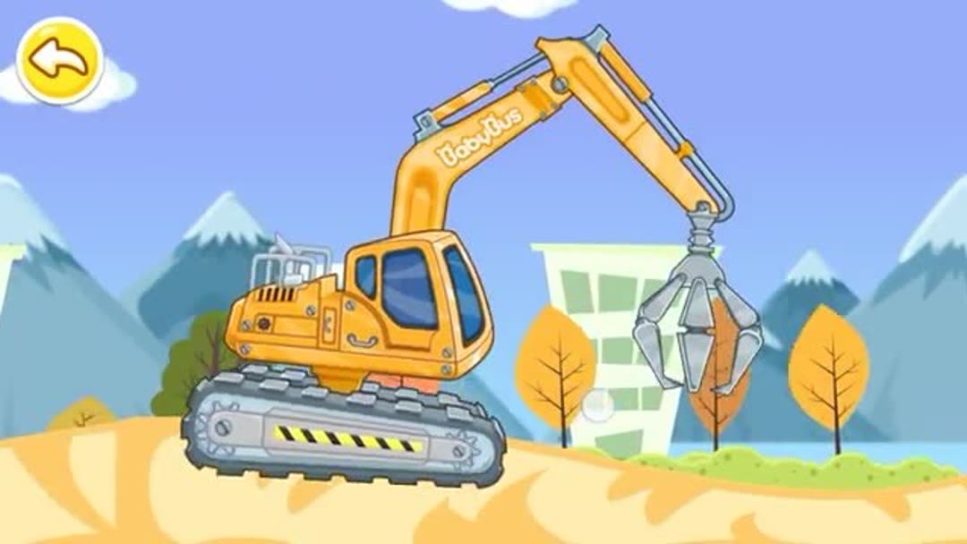 宝宝巴士动画片五分钟视频 宝宝认工程车