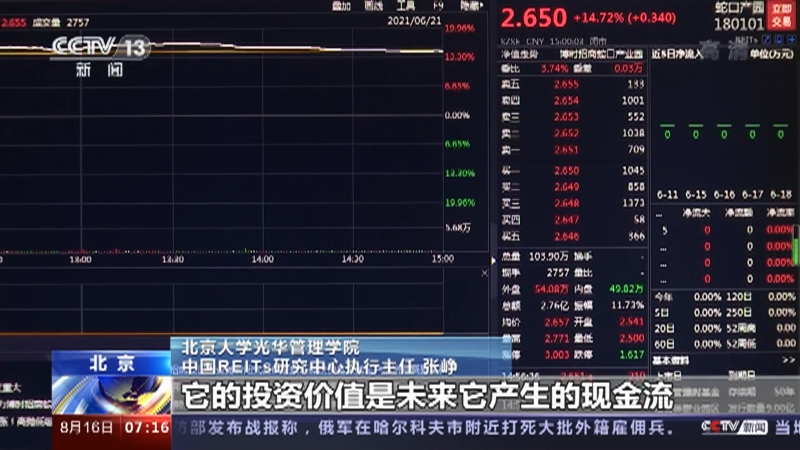 [朝闻天下]首批保障性租赁住房公募基础设施证券投资基金试点公开...