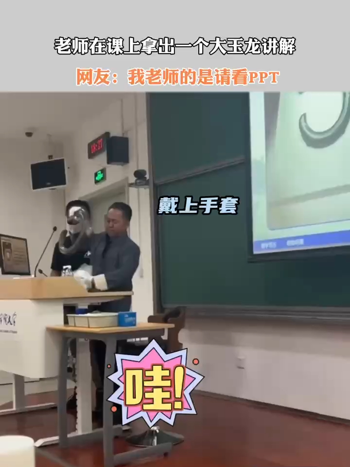 网友:我老师还在请看PPT