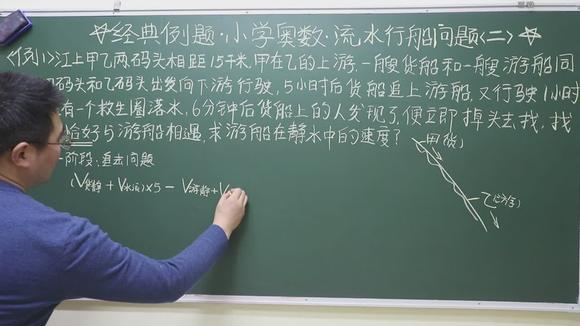 小学奥数经典例题 行程问题之逆水行船问题(第二讲)