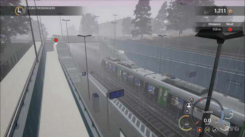 模拟火车世界 - 雨天体验开火车的感觉(PS4 Pro)