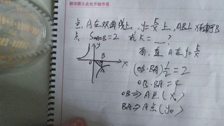 反比例函数小题应用解题思路