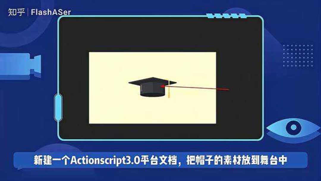 Animate如何制作帽子浮动的动画效果