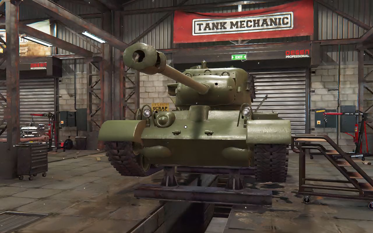 维修+组装m26潘兴重型坦克