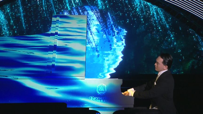 G20峰会文艺晚会,西湖水上钢琴曲,好听