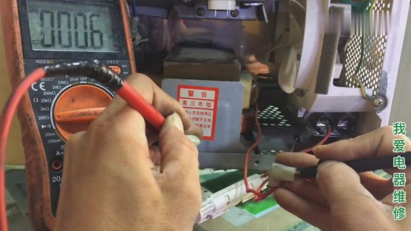 微波炉开机正常就是不加热,这个故障很好检查