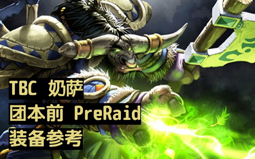 [TBC]奶萨 PVE团本前PreRaid装备参考