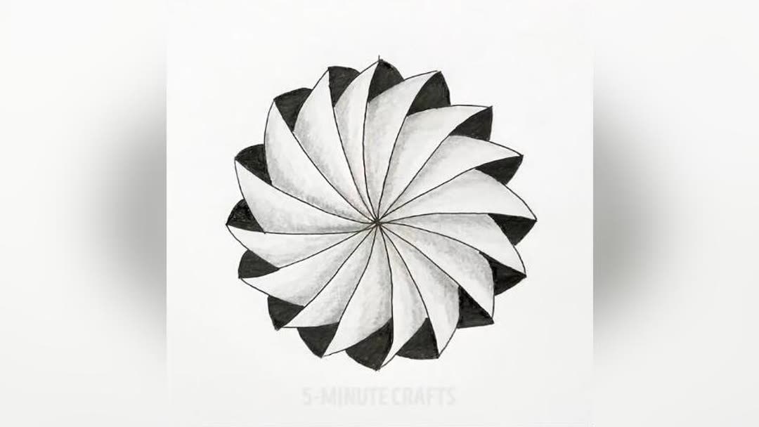 儿童早教简笔画点线面的应用 绘画风车箭头立体楼梯数学早教