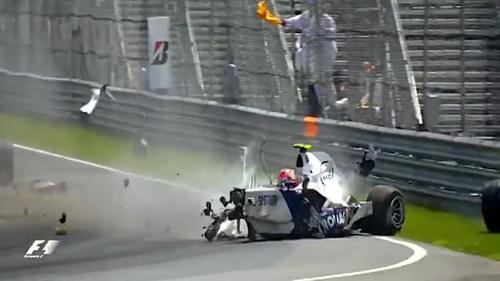 F1赛车最惨烈的车祸!没有之一,来自13年前的比赛