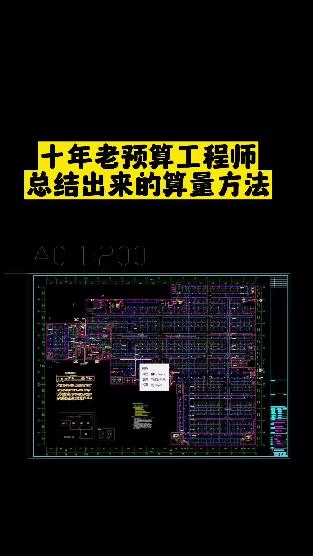 十年老预算工程师总结出来的算量方法#cad教程