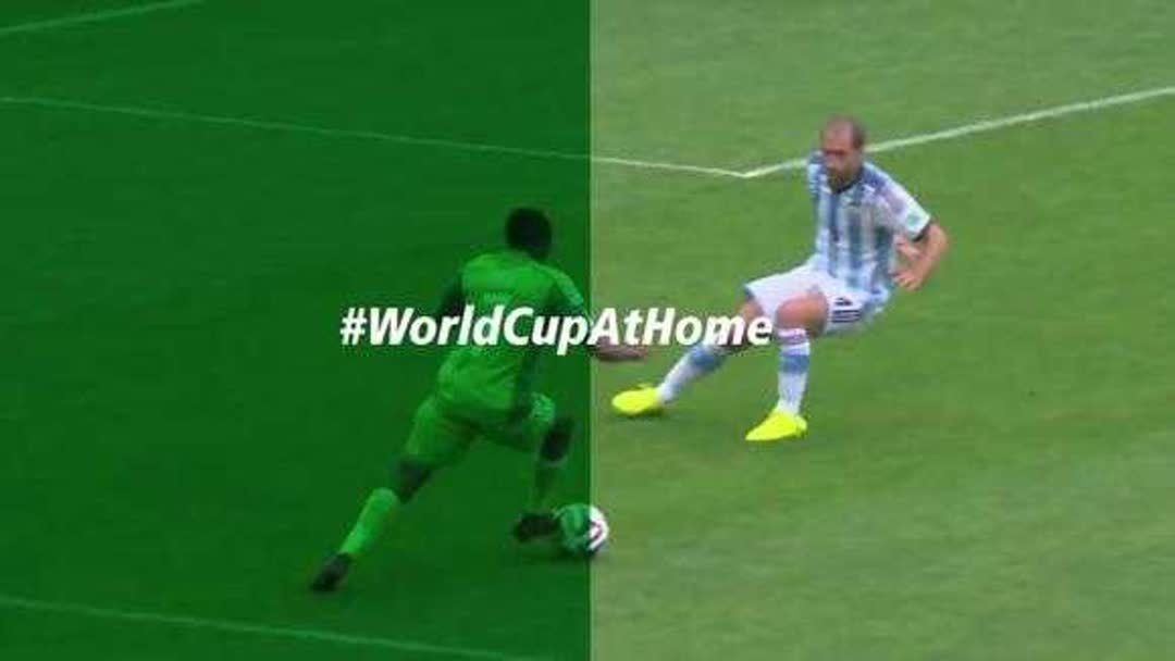 2014年足球世界杯,尼日利亚2:3输给了阿根廷,赛场亮点