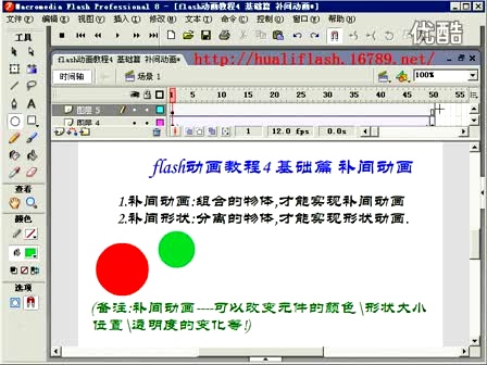 FLASH动画教程4 补间动画
