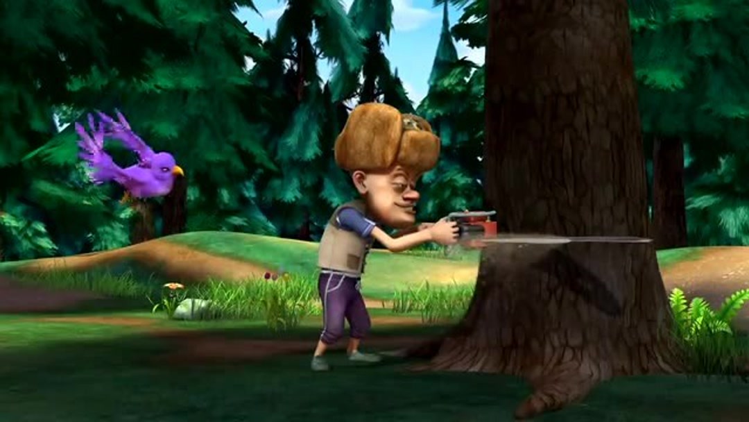 熊出没全集 鸟妈妈阻止光头强砍树