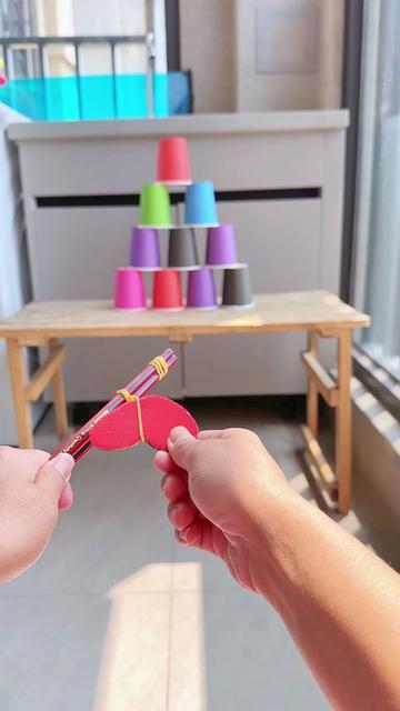 .的简易爱心发射器,你学会了吗?自制玩具,动手动脑,废物利用创意手工