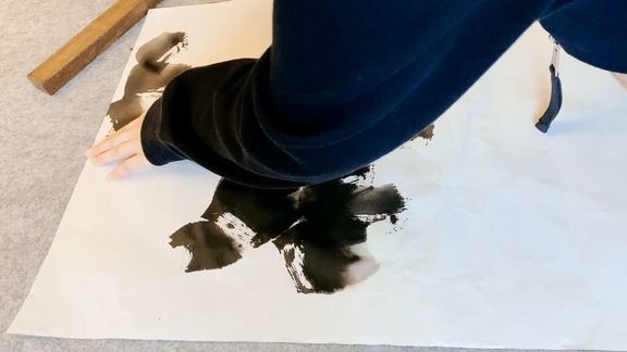 芳洲书画,国画干货之写意葡萄的画法～#一起学画画 #国画