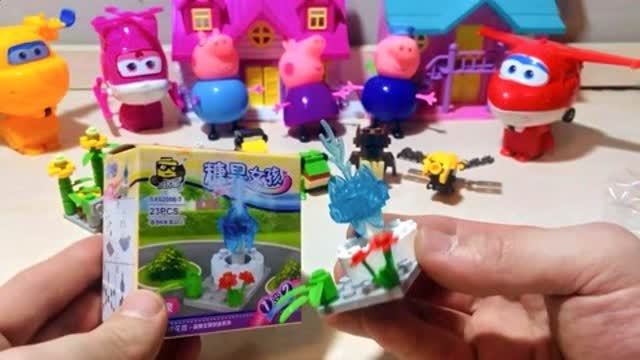 儿童益智玩具 亲子互动积木 美丽的糖果女孩的花园喷泉