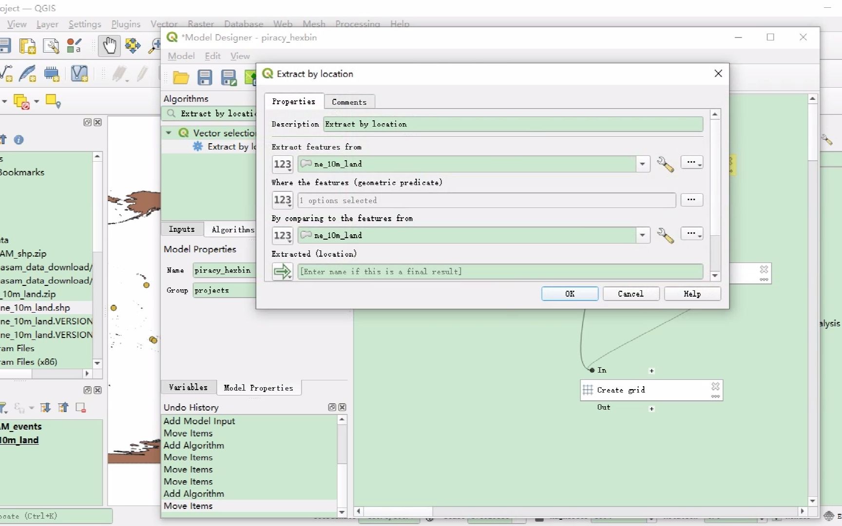 使用QGIS Processing Modeler 自动化处理模型